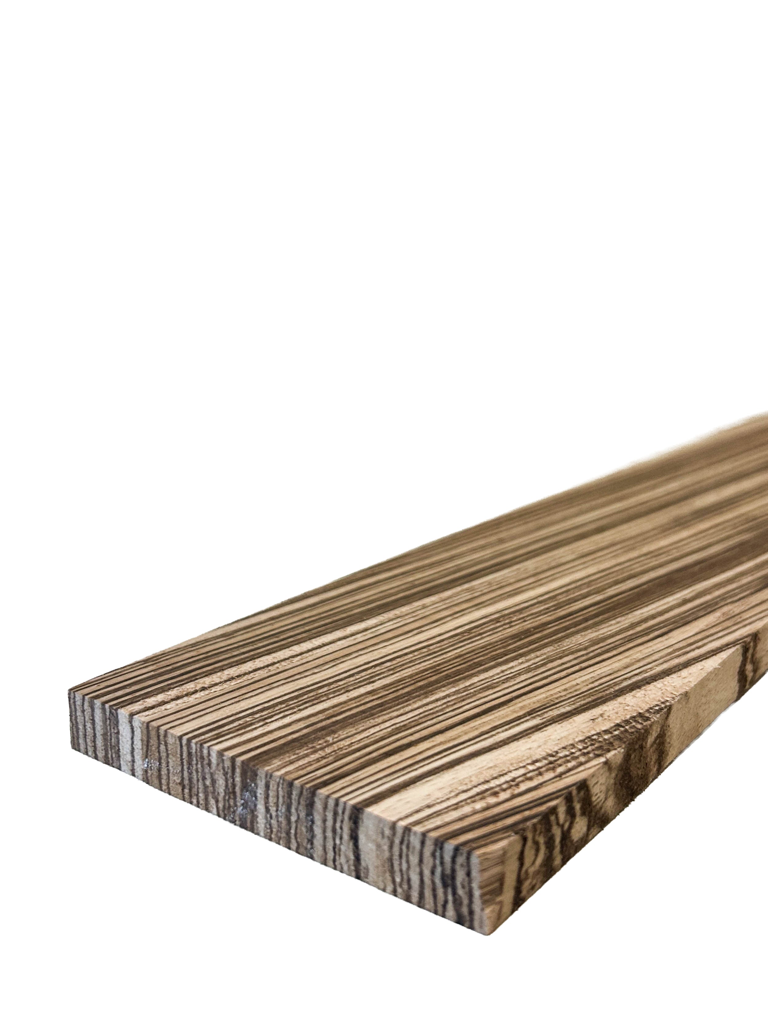 Zebrawood Thins - 1/2" x 4" x 24" [WE122] – Exotic Lumber